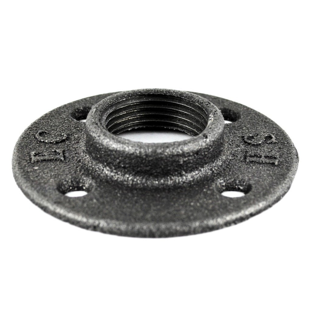 Bride 1'' | 26x34mm petite - Fonte noire - Raccords plomberie et déco ...