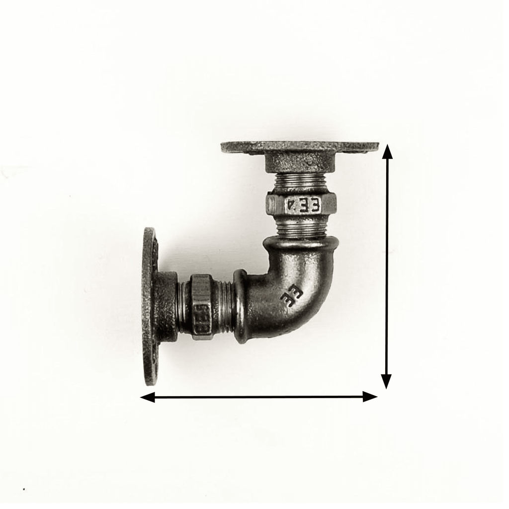 Équerre Simple en Fonte et Acier - Modèle 3 - Style Industriel – Home ...